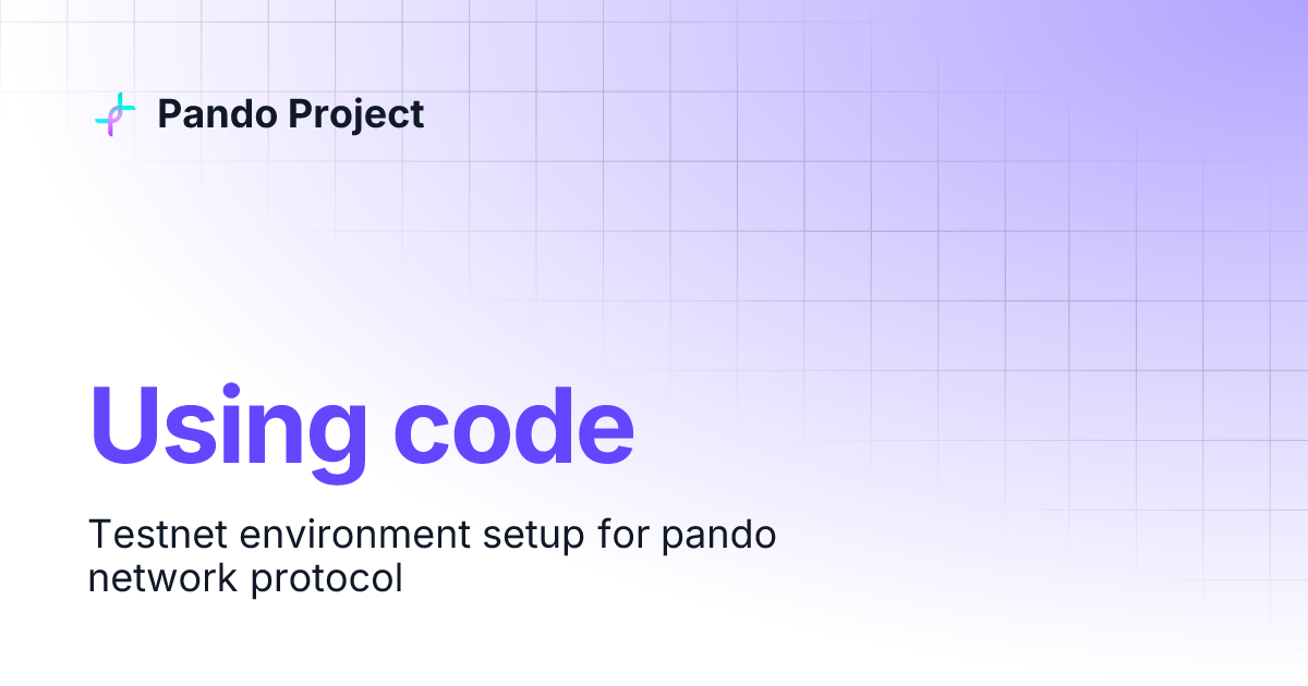 Using code | Pando Project