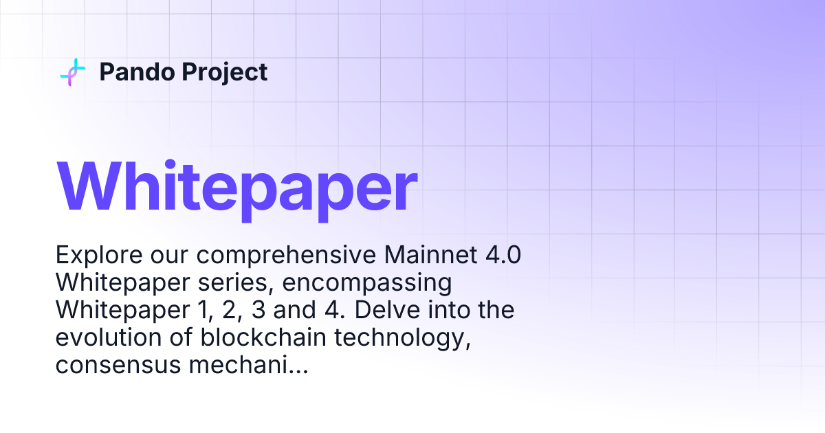 Whitepaper | Pando Project